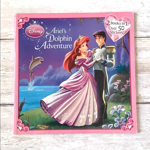 Disney | Other | Disney Princess Book 2 In Ariel Snow White Storybook ...
